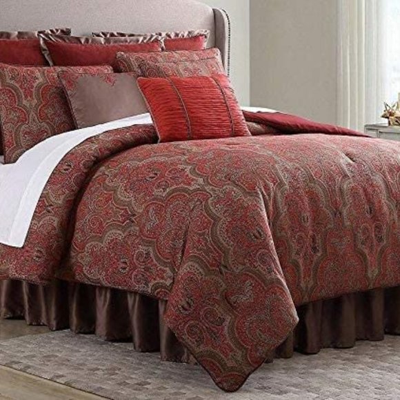 Veratex | Bedding | Veratex Palacios 26x 26 Euro Sham Rust Velour Rust ...